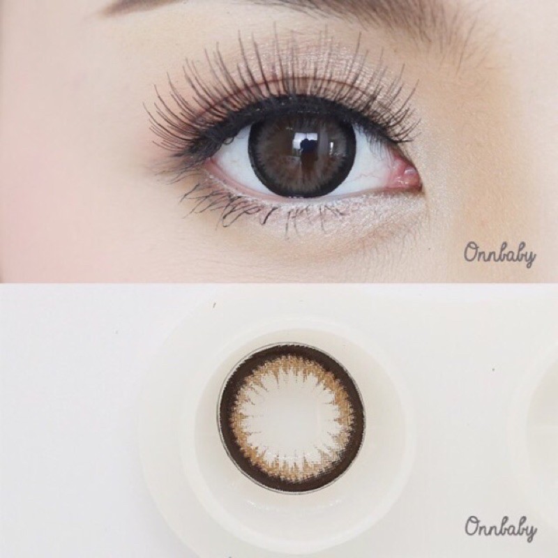 คอนแทคเลนส์ Protend สีน้ำตาล Almond Choco ค่าสายตา 0.00 ของใหม่ ราคาถูก ...