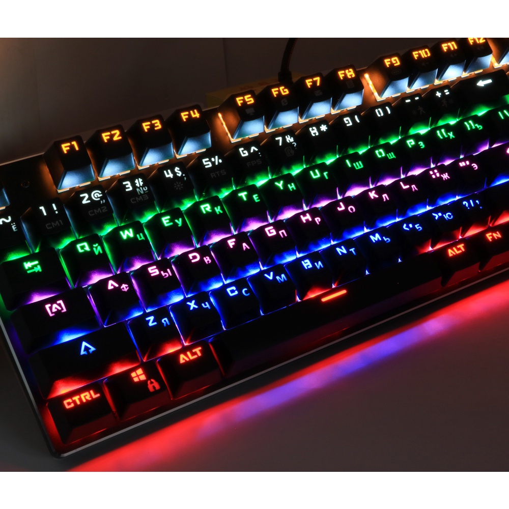 Gaming Mechanical Keyboard Blue Red Switch 87key RUUS Wired Keyboard ...