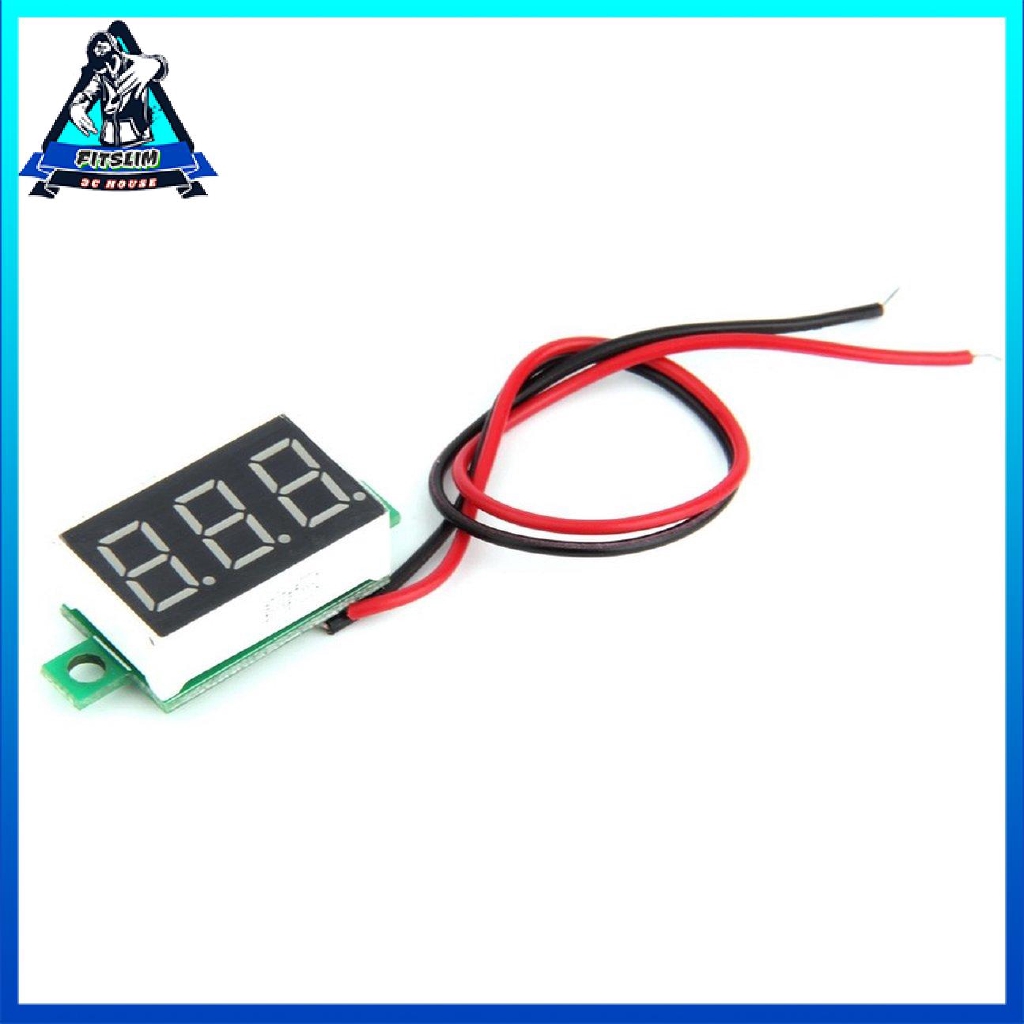 【สต็อกพร้อม】Mini Size LED Panel Voltage Meter 3-Digital LCD Display ...