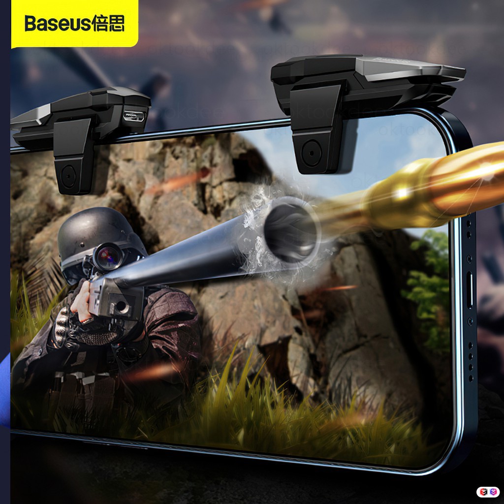 จอยคลิกต่อเนื่อง เล่นเกมมือถือ Baseus GA09+GA10 | Shopee Thailand