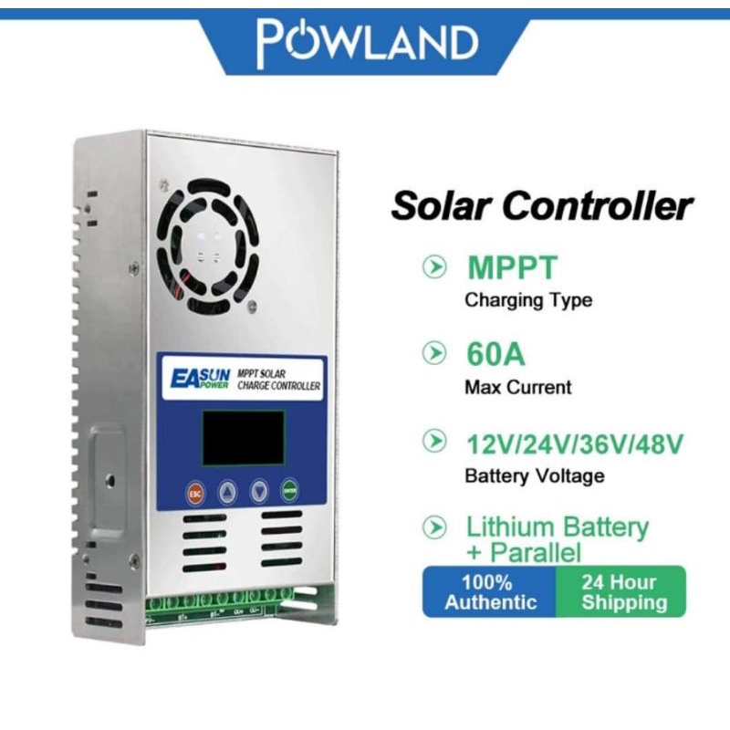Solar Charge Controller MPPT 60A 12/24/36/48V เครื่องควบคุมการชาร์จโซล่าเซล | Shopee Thailand