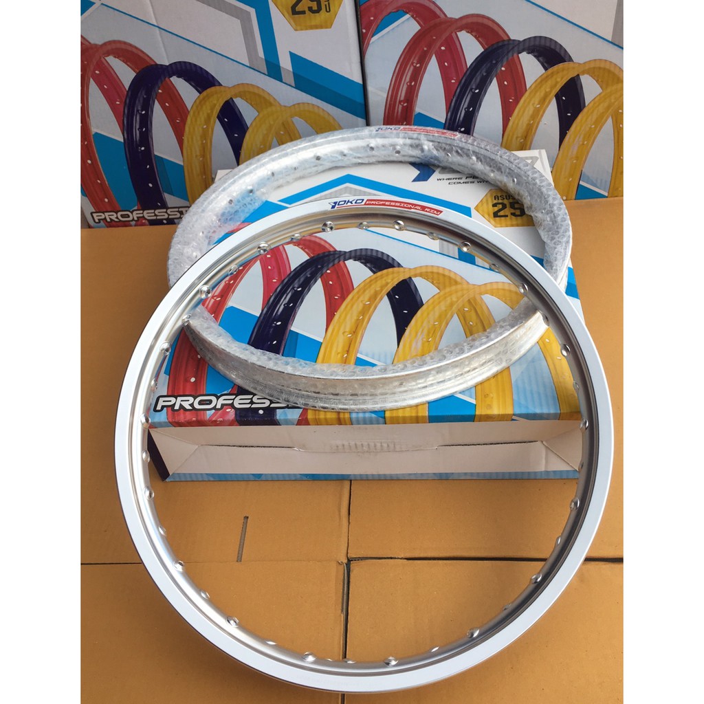 โยโก YOKO ขอบล้อสีเงิน 1.40x17 ของแท้ 100% (1 คุ่) ล้อสี ล้อโล Rim ขอบ ...