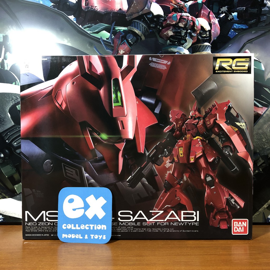 (ของแท้ l ใหม่) Rg 1144 MSN-04 Sazabi (Clear Color) - need_shop - ThaiPick