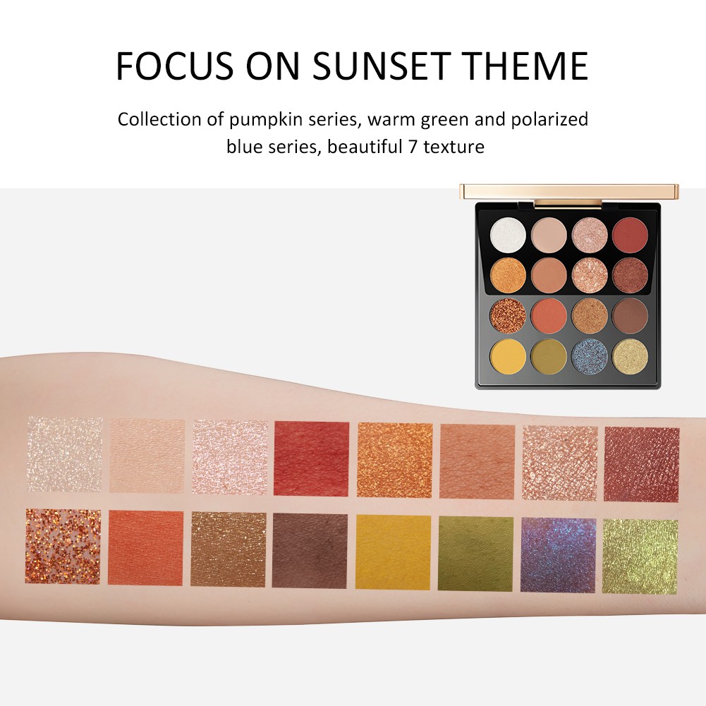 ZEESEA アイシャドウ New 16 Colors Egypt Eyeshadow Palette Holographic Shiny ...