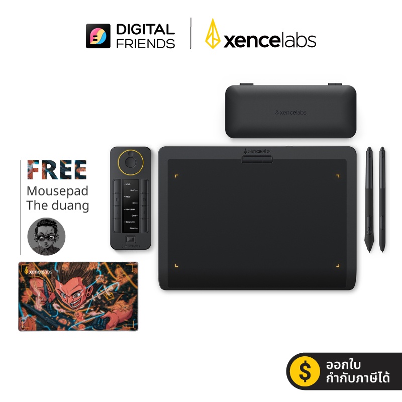 Xencelabs Pen Tablet Medium Bundle with Quick Keys เมาส์ปากกา แรงกด ...