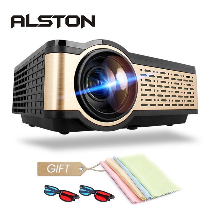 ALSTON W5 HD Projector 4000 Lumens Android WIFI Bluetooth Portable Home ...