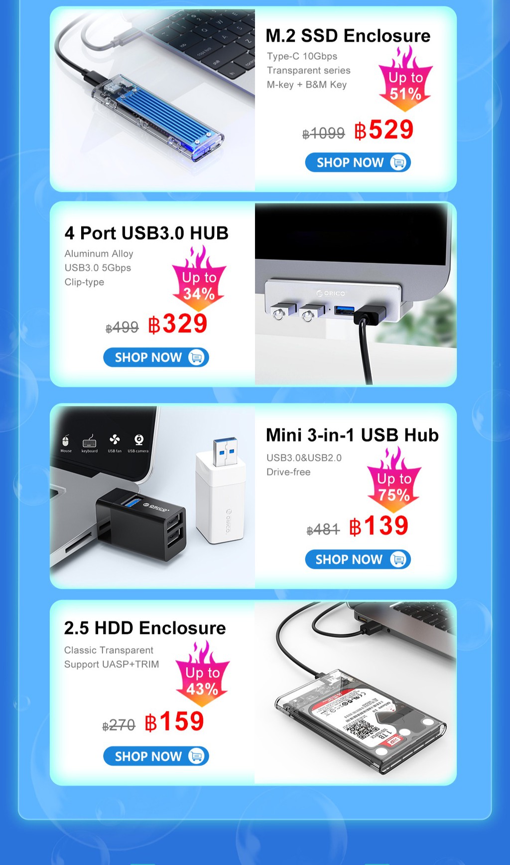 Orico Official Mall（China）, ร้านค้าออนไลน์ | Shopee Thailand