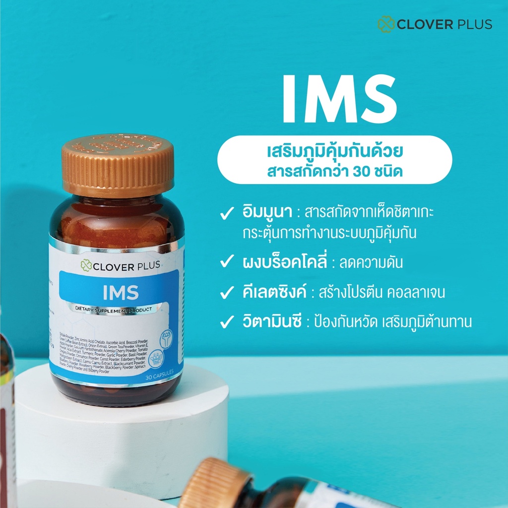 Clover Plus IMS (30 แคปซูล) Clover Plus 19 Multivit (30 แคปซูล ...