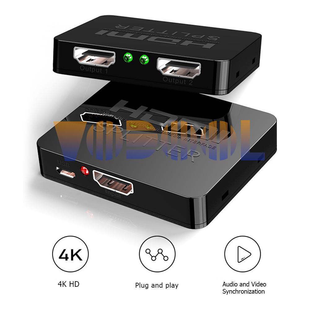 ( Vd ) Hw - Hd 102 M Hdmi Mini Splitter 1 Input 2 Output 4k X 2k Dual ...