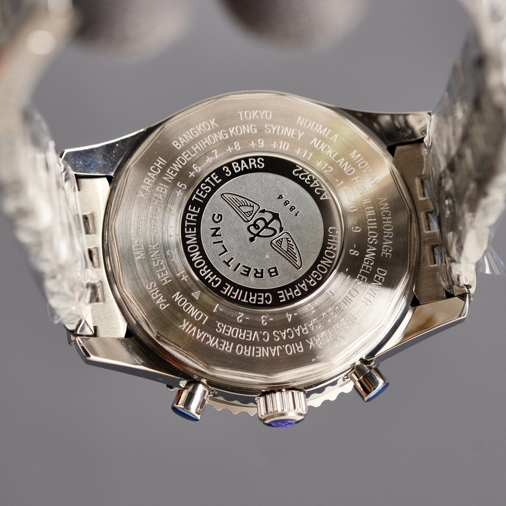 Breitling Aviation Timepiece Series นาฬิกาข้อมือควอทซ์ อเนกประสงค์ 43 ...