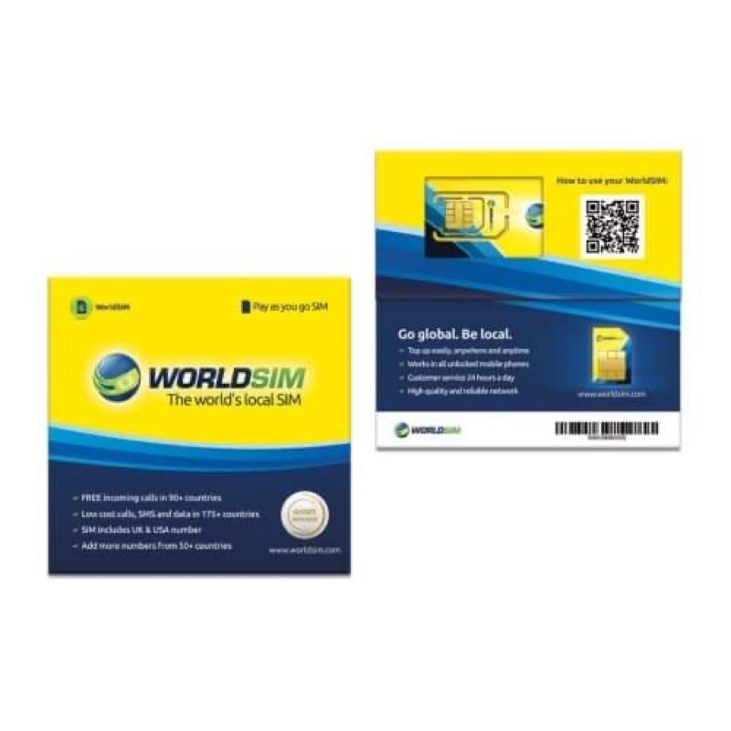 ซิมเดินทางใช้ได้ทั่วโลก WorldSIM International SIM Card - jutidaizy ...