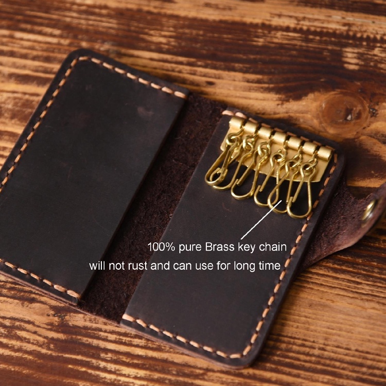 High Class Handmade Men Genuine Leather Key Holder Leather Key Wallet ...