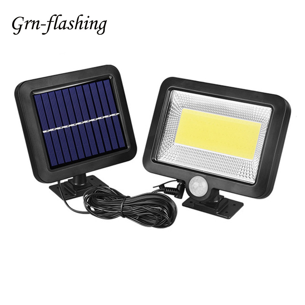 Outdoor Solar Light 100 120 COB LED Garden Wall Light PIR Motion Sensor Lamp IP65 Waterproof for ...