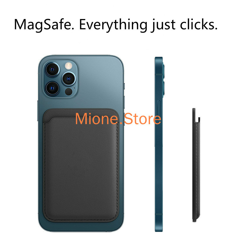 Mione Magsafe กระเป๋าสตางค์หนังพร้อมช่องใส่บัตรสําหรับ Iphone 12 ...
