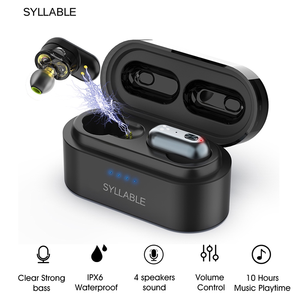 wOriginal SYLLABLE S101 TWS bass earphones wireless headset noise ...