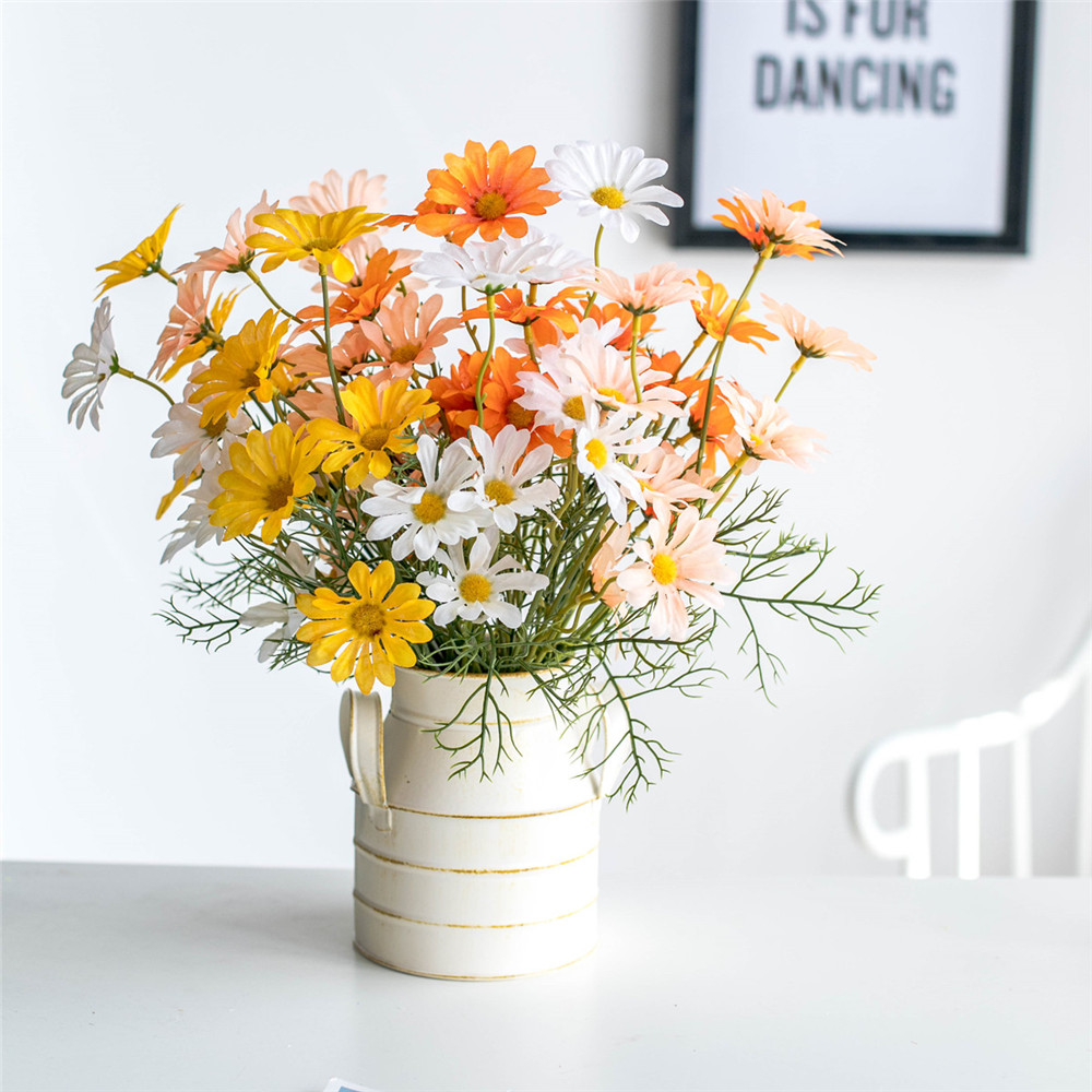 Artificial Flower 5 Head Little Daisy Home Decor Flower Furnishings ...