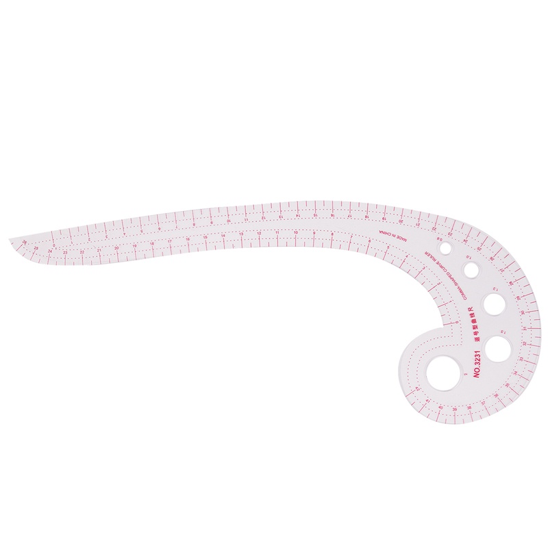 5Pcs/set Styling Ruler French Curve Set Cutting Ruler Yardstick Sleeve ...