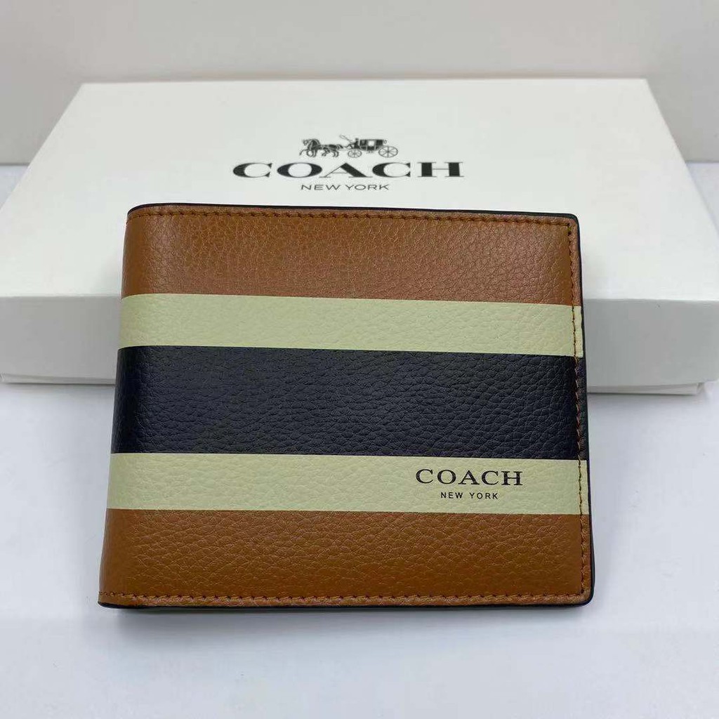 พร้อมส่ง????กระเป๋าสตางค์ผู้ชายแฟชั่น COACH F75086 / กระเป๋าสตางค์ ...