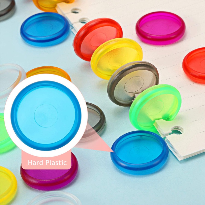 80Pcs Expansion Discs Plastic Book Discbound Binding Discs Multicolor ...