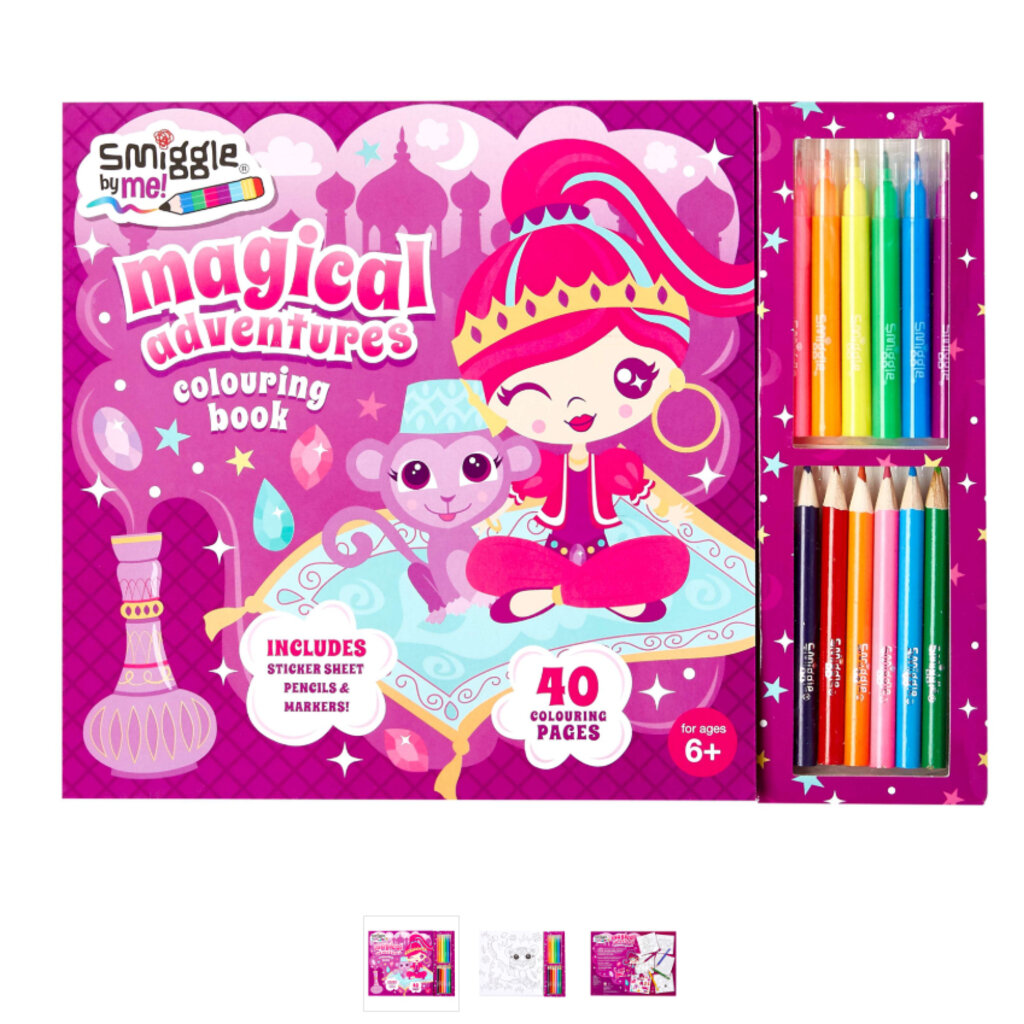 SMJ014 สมุดระบายสี smiggle Adventure Colouring Book | Shopee Thailand