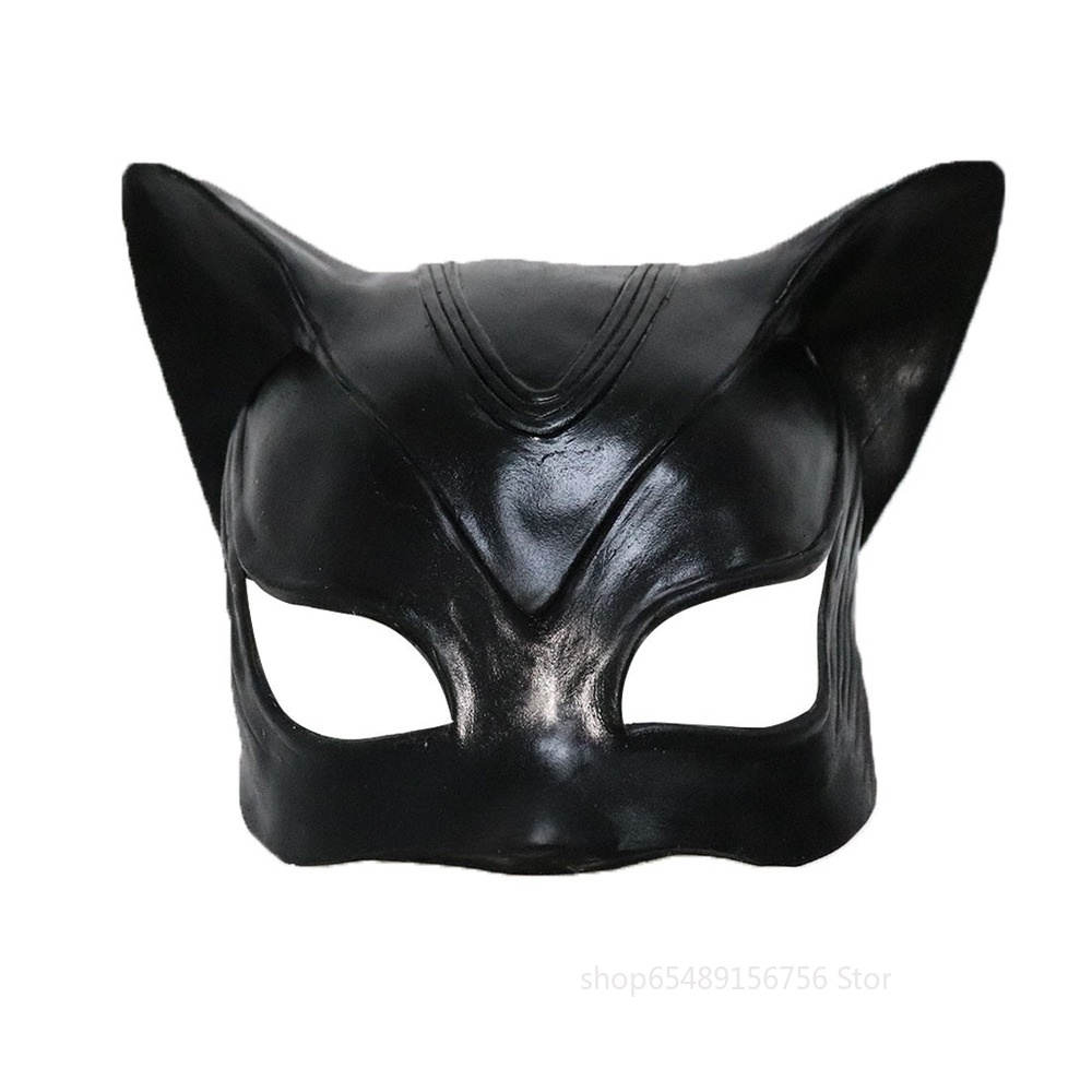 อุปกรณ์ประกอบฉากคอสเพลย์ Superhero Woman Cat Mask Cosplay Costume Latex ...