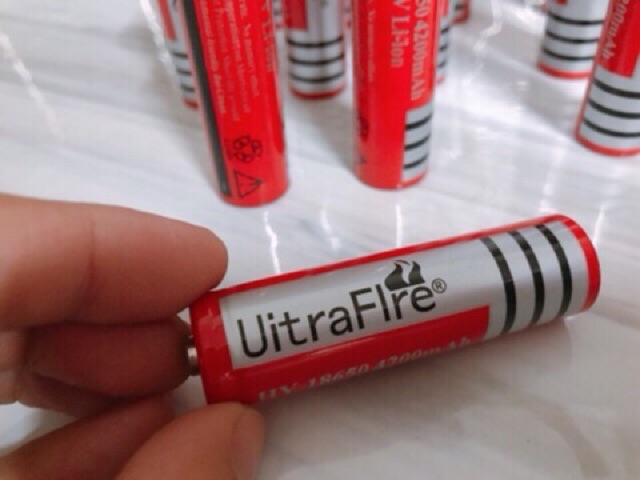 Ultrafire Ultrafire ถ่านชาร์ตรุ่น 18650, 4200mAh 3. 7V Li-ion (สีแดง ...