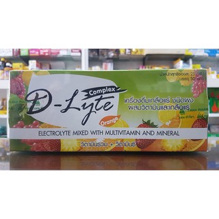 ดีไลท์ ( D-Lyte ) เกลือแร่ผสมวิตามินซีและวิตามินรวม รสผลไม้ ( 1 กล่อง 50 ซอง ) | Shopee Thailand