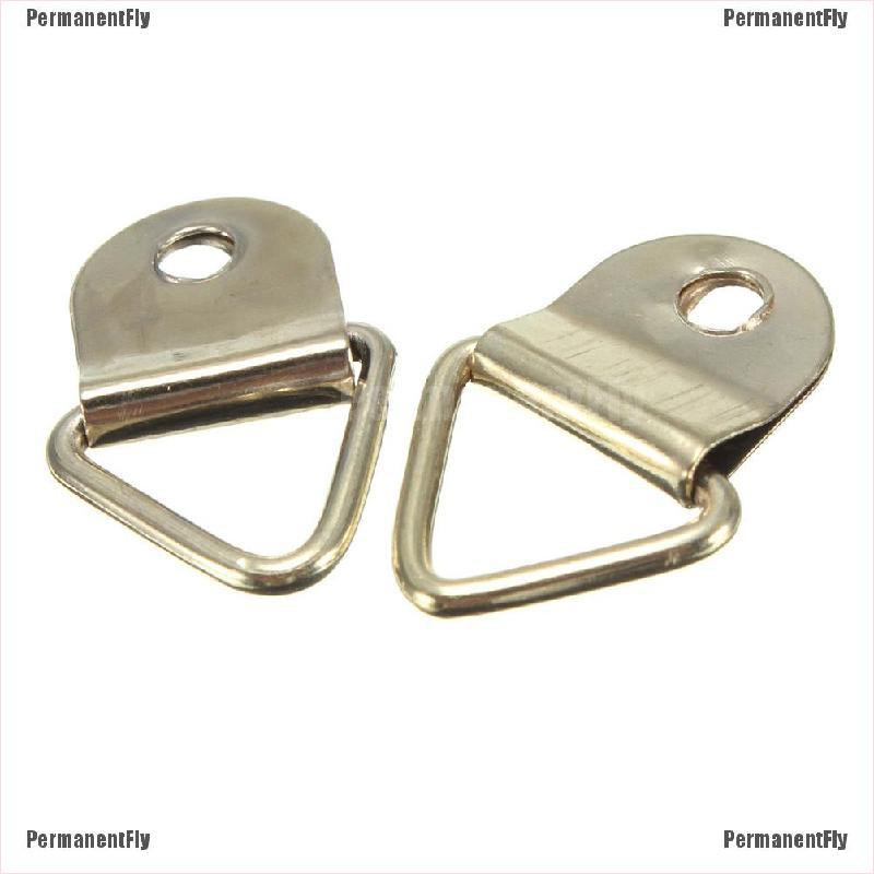 PermanentFly 100X Picture Frame Hanging Triangle D Rings Frames Hanger ...