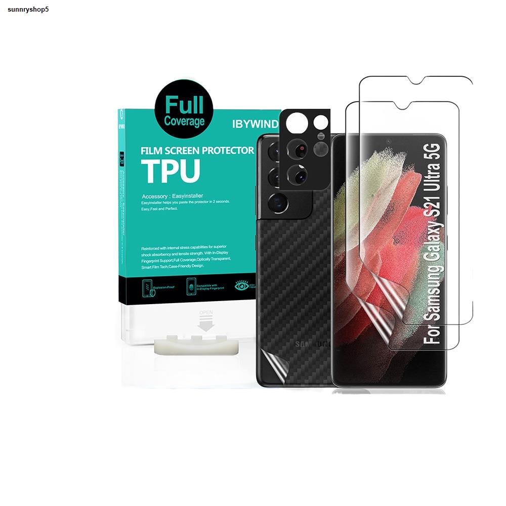 จัดส่งที่รวดเร็วSamsung Galaxy S21 Ultra 5G by Ibywind ฟิล์มกันรอยขีดข่วนTPU แบบใส สำหรับ 2 ชิ้น ...
