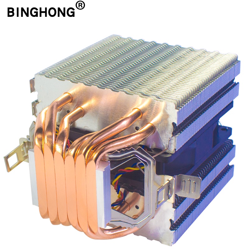 การค้นหาร้อนเกินกว่า 86Pure copper 6 heat pipe CPU radiator 90MM 4PIN ...