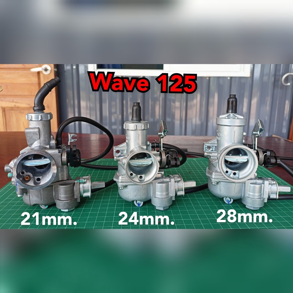 คาบูWave125 ไซต์ 21 24 28 มม. คาร์บูเรเตอร์สำหรับ Wave125 Wave Dream ...