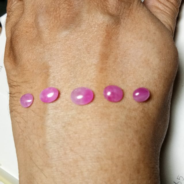 ทับทิม(หลังเบี่ย)Ruby Cab Oval/18 - onesatang - ThaiPick