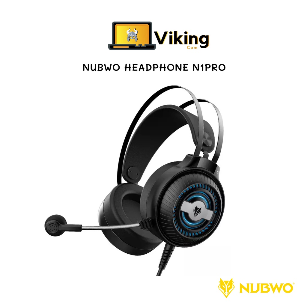 HEADPHONE NUBWO N1PRO STEREO HEADSET GAMING หูฟังเกมมิ่ง แบบครอบหัว มีไมโครโฟน ระบบสเตริโอ มีไฟ ...