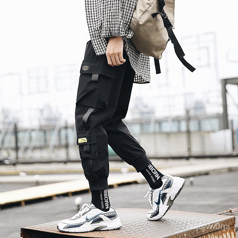 Tide card Men Long Pants black Twill Pants Pants Fashion Student ...