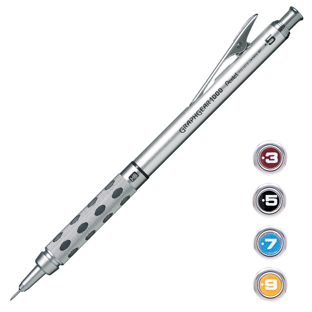 Pentel GRAPHGEAR 1000 ดินสอกด เก็บหัวดินสอ สำหรับการเขียนแบบ และการใช้ ...
