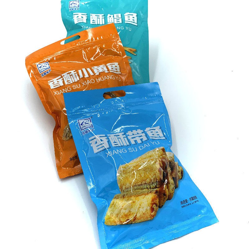 Fangxin โครกเกอร์สีเหลืองกรอบ Fangxin เครกเกอร์สีเหลืองในน้ำ ปลาหมึก ...