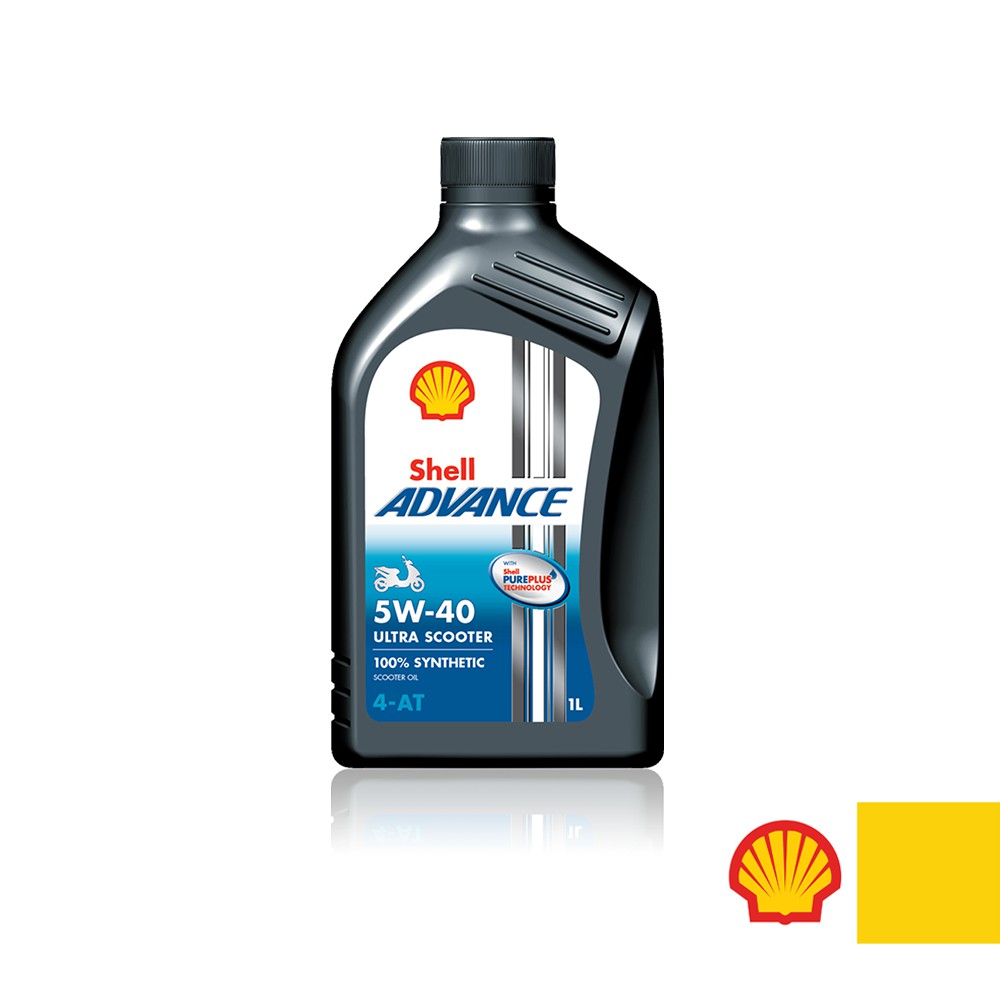 [ส่งฟรี Kerry] SHELL Advance 4T Ultra Scooter 5W-40 น้ำมันเครื่อง ...