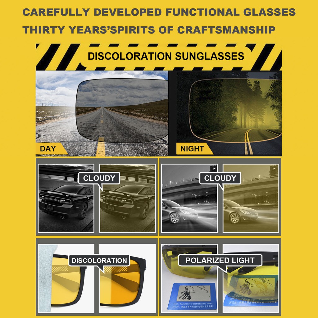 แว่นกันแดด Night Vision Glasses Automobile Anti Dazzle Driving Glasses ...