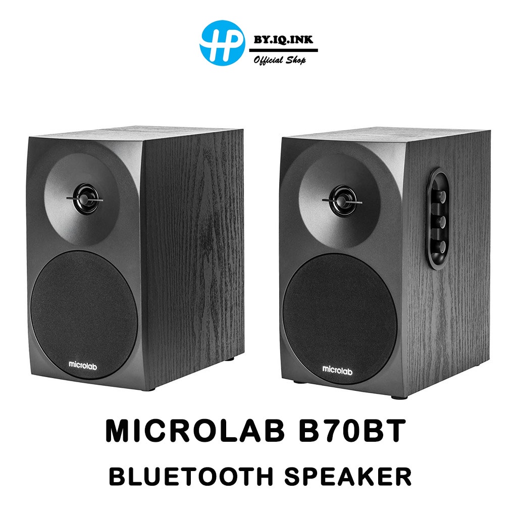 Microlab B70BT B70 Monitor Speaker ลำโพงมอร์นิเตอร์ ซับทำจากไม้ - สีดำ ...