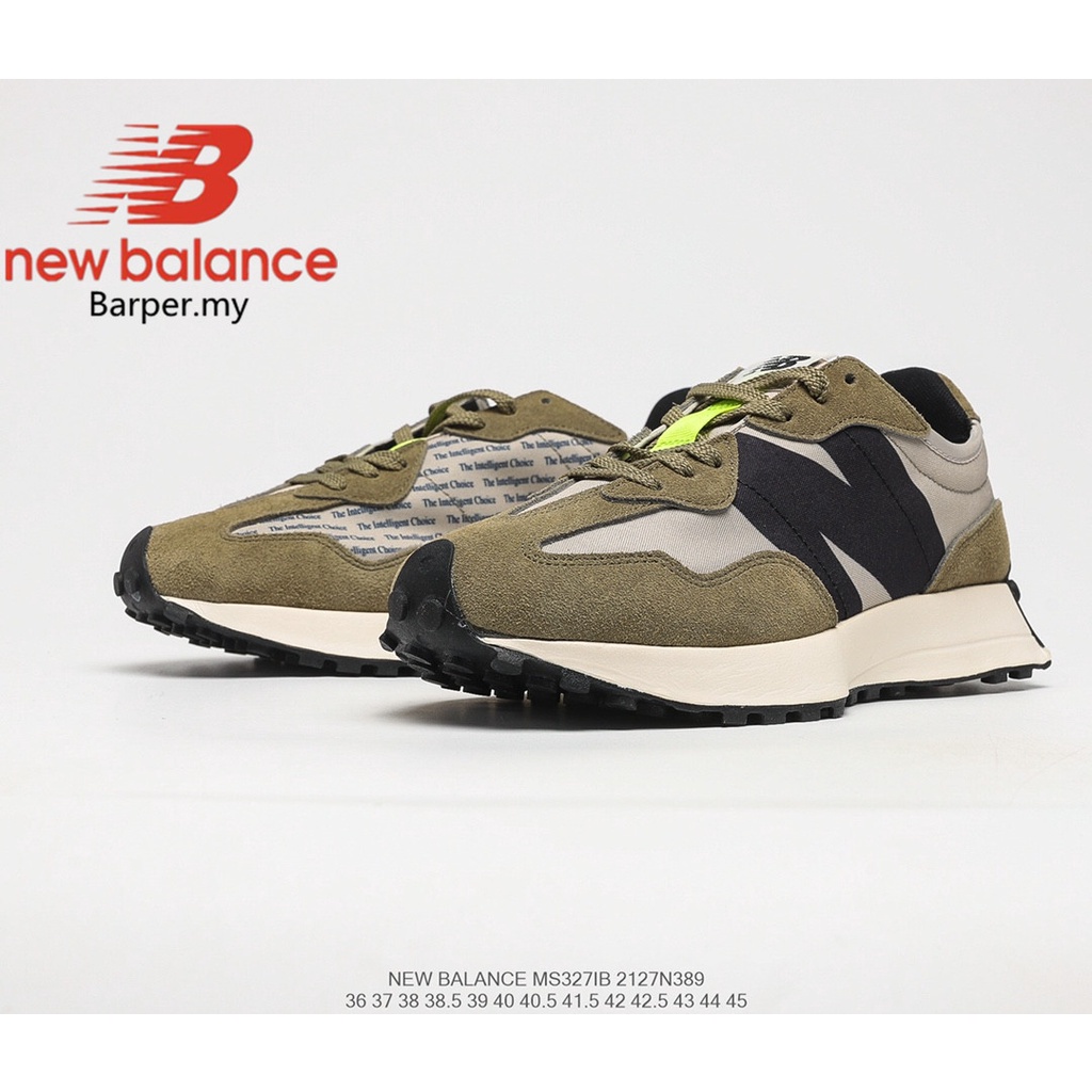 คลังสินค้าพร้อม New Balance MS327 Series Retro Jogging Shoes ผู้ชายและ ...