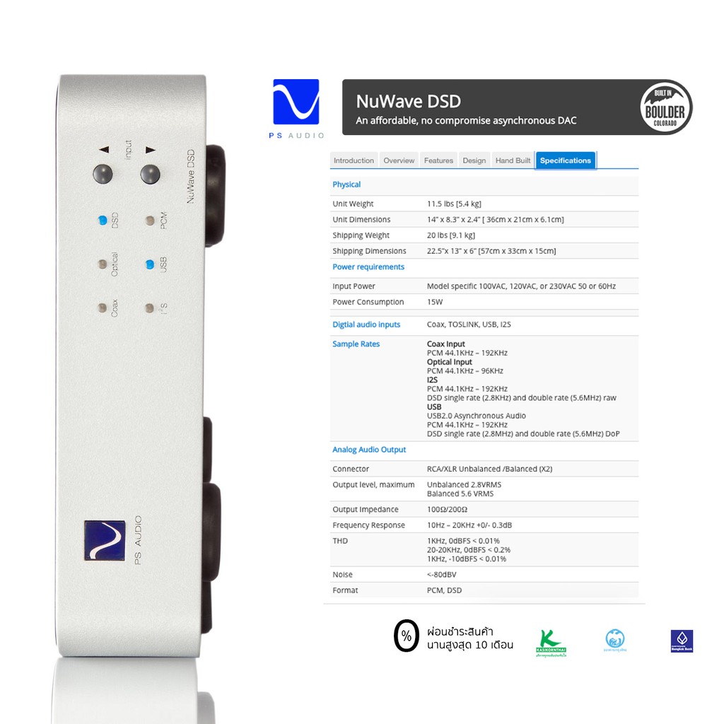 DAC 32 Bit | PS Audio - NuWave DSD | Single Ended Class A - Chip ESS ...