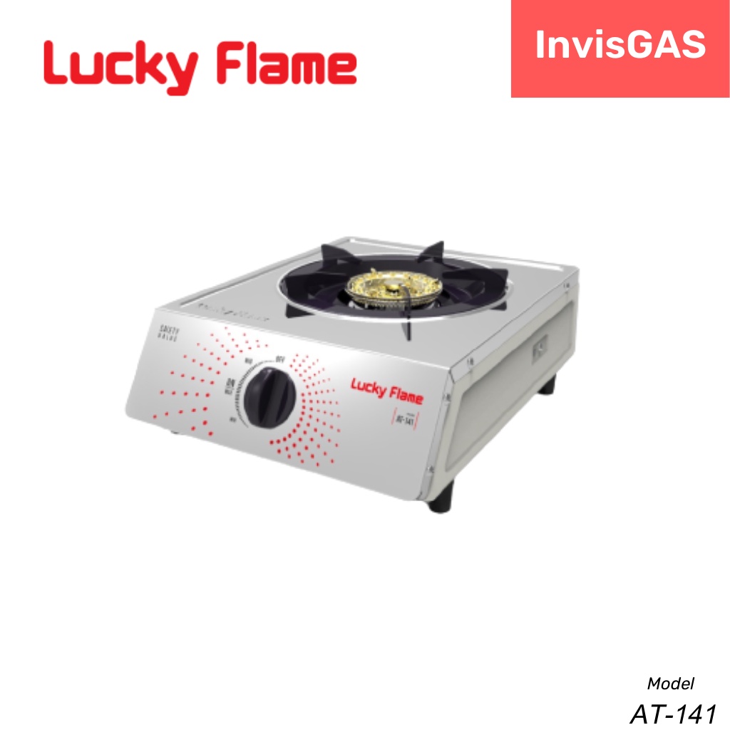 Lucky Flame เตาแก๊สเดี่ยว รุ่น AT-141 หัวเตาสเตนเลส | Shopee Thailand