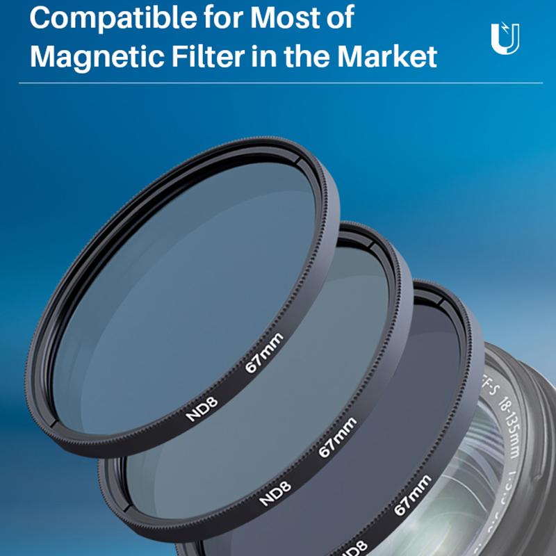 SLR Camera Magnetic Filter Adapter Ring Lens Filter Quick Switch ...