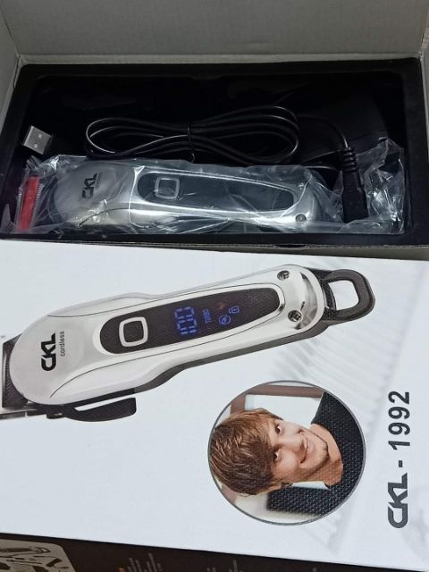 CKL HAIR CLIPPER MODEL CKL-1992 เครื่องตัดผมแบบไร้สายมีหน้าจอแสดงผลของ ...