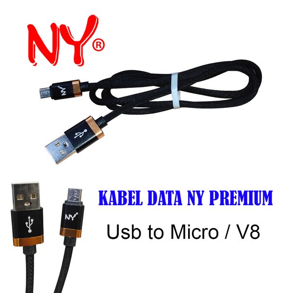 Ny สายเคเบิลข้อมูล USB พรีเมี่ยม - MICRO V8 BLACK NYL5017610 ...