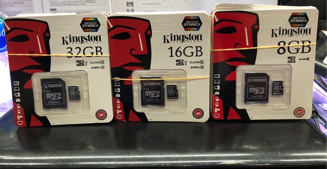 งานแท้ Kingston Memory Card Micro SD SDHC 8GB/16GB/32 GB /64GB/128GB Class 10 คิงส์ตัน เมมโมรี่ ...