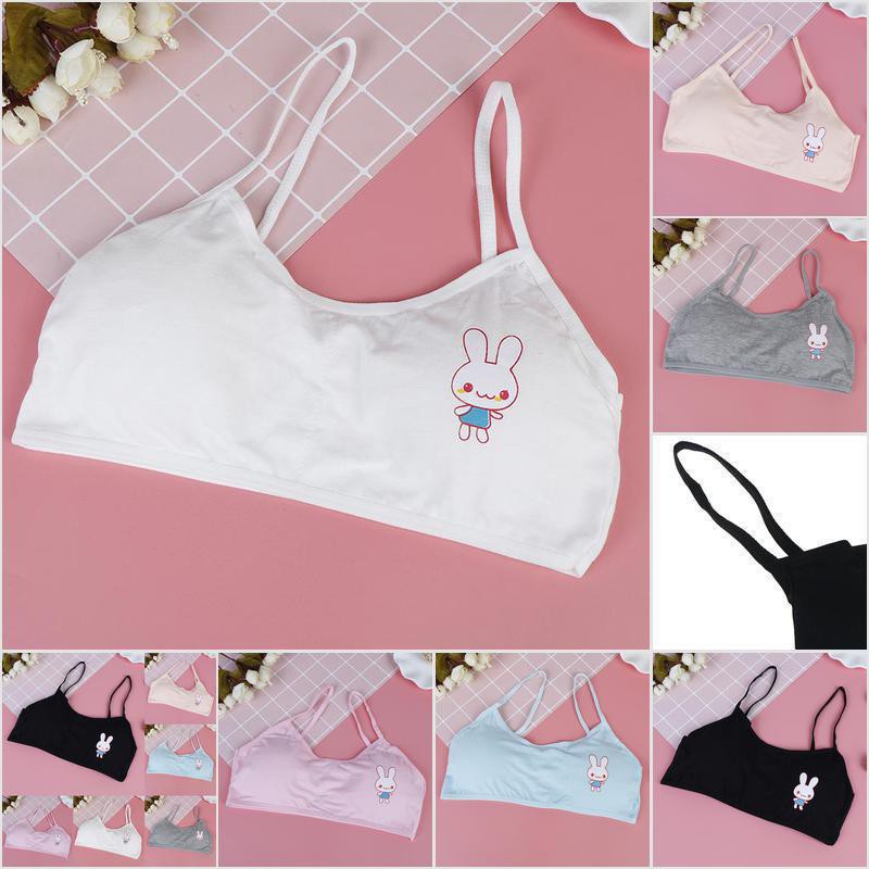 PurpleredtoYoung girl teen underwear training bra thin strap with cup ...
