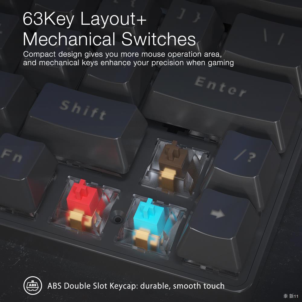 ♟ ☾BlitzWolf BW KB1 bluetooth 5.0 Wireless Mechanical Keyboard Type C ...