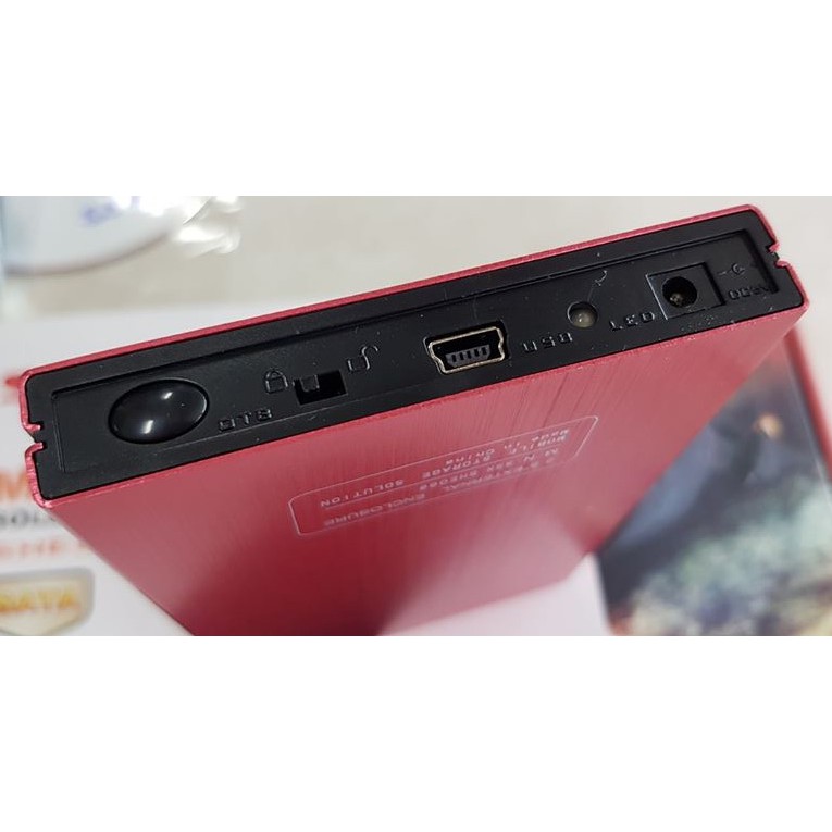 External HDD Box 2.5" USB 2.0 อลูมีเนียม แบบมี Write-Protect switch ...