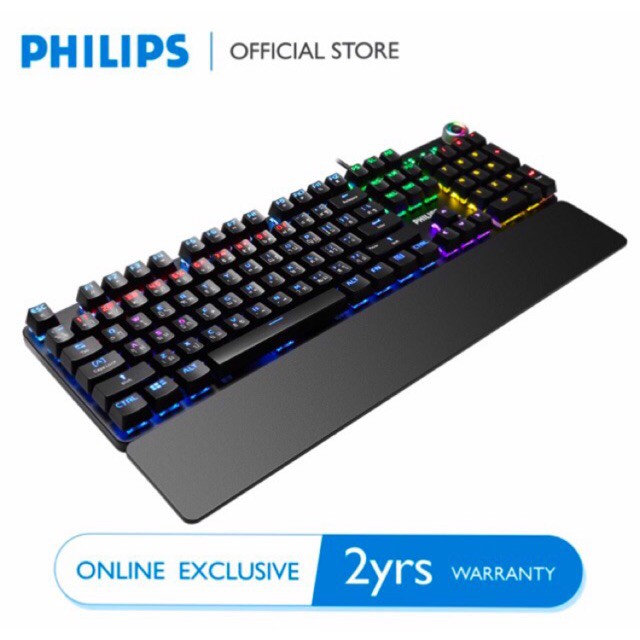 ♀ Philips keyboard????⚡️????????เกมมิ่ง แมคคานิคอล บลูสวิตช์ PHILIPS ...